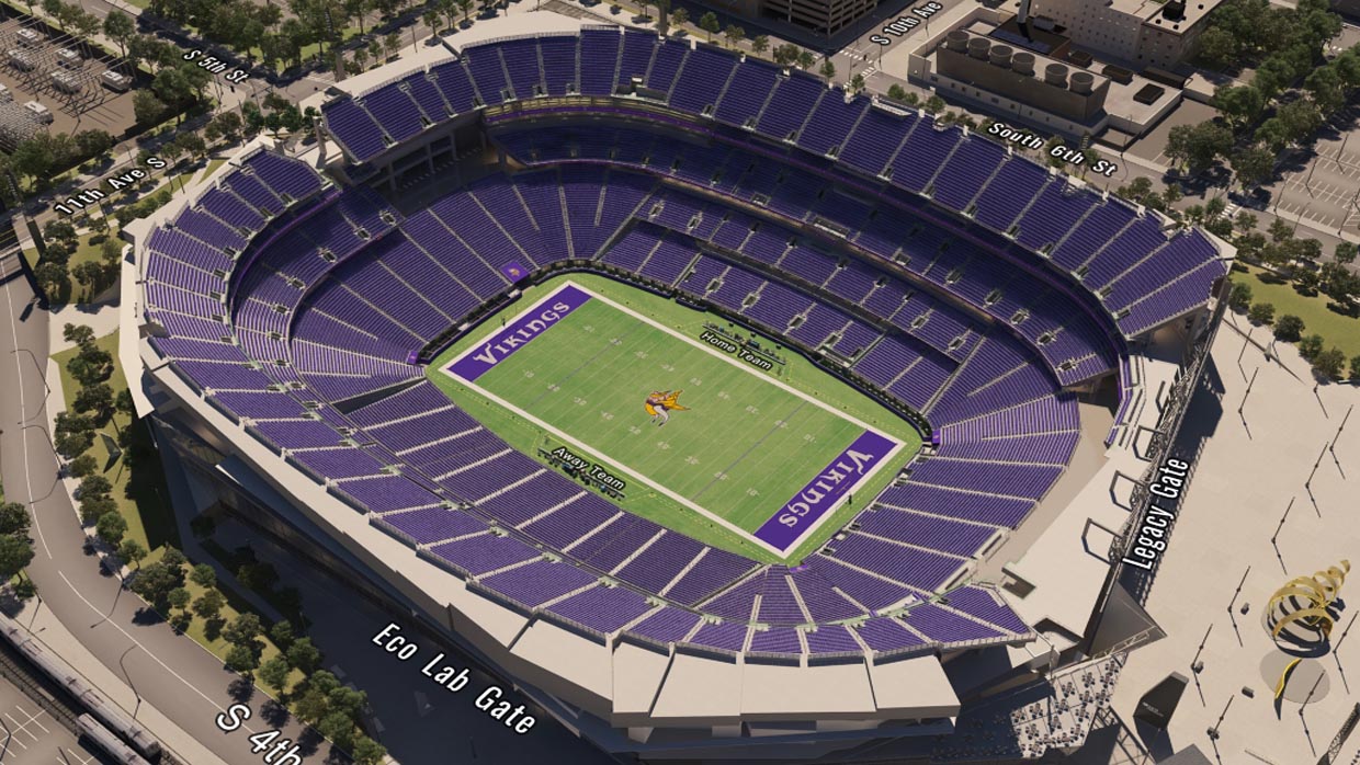 Vikings Stadium Seating Section 346 At U.S. Bank Stadium